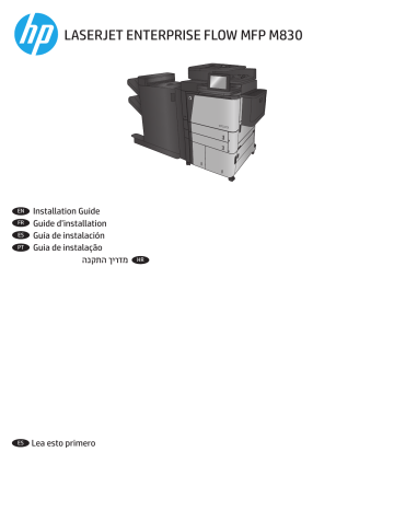 HP LaserJet Managed Flow MFP M830 series Installation Guide | Manualzz