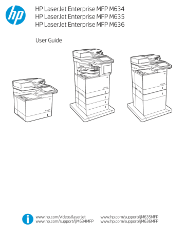 HP LaserJet Enterprise MFP M636 series User Guide | Manualzz