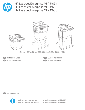 HP LaserJet Enterprise MFP M634 series, LaserJet Enterprise MFP M635 ...