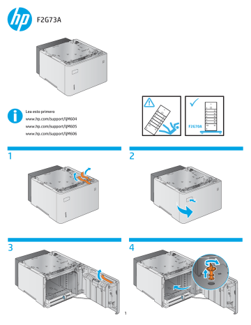 HP LaserJet Enterprise M604 series Ghid de instalare | Manualzz