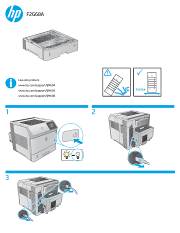 HP LaserJet Enterprise M604 series Ghid de instalare | Manualzz