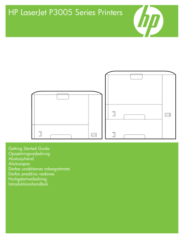 HP LaserJet P3005 Printer series Getting Started Guide | Manualzz