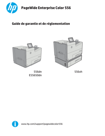 HP PageWide Enterprise Color 556 series Mode d'emploi | Manualzz