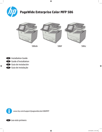 HP PageWide Enterprise Color MFP 586 series Guide d'installation | Manualzz