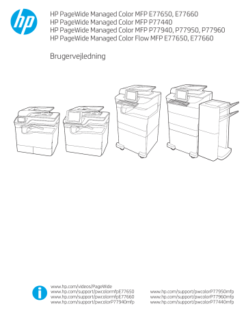 HP PageWide Managed Color MFP E77650-E77660 Printer series ...