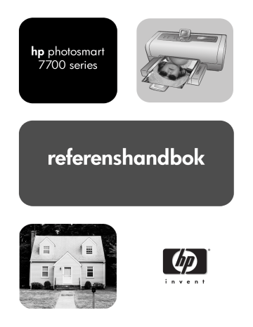 HP Photosmart 7700 Printer series Referens guide | Manualzz