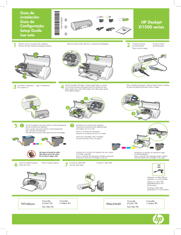 HP Deskjet D1500 Printer series Installation Guide | Manualzz