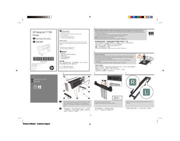 HP DesignJet T1708 Printer series Assembly Instructions | Manualzz