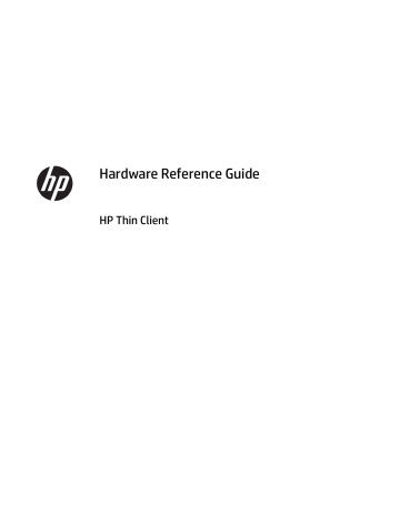 HP t628 Thin Client Reference guide | Manualzz