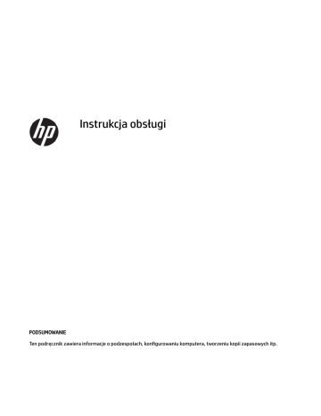 HP Z2 Small Form Factor G5 Workstation Instrukcja obsługi | Manualzz