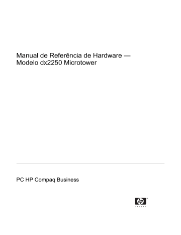 HP Compaq dx2250 Microtower PC Guia de referência | Manualzz