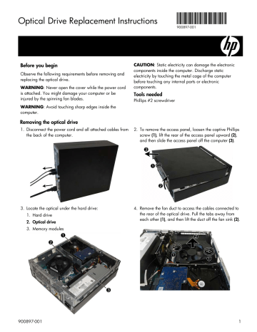 HP 280 G2 Small Form Factor PC Instructions | Manualzz
