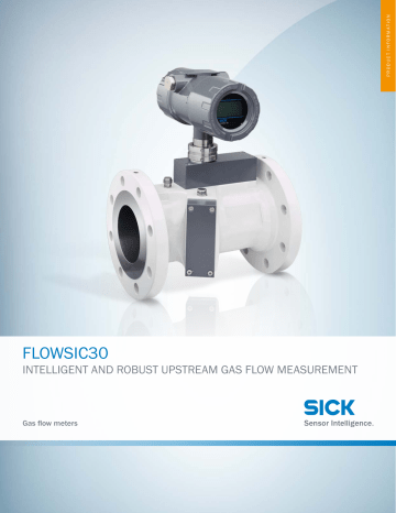 Sick FLOWSIC30 Gas flow meters Product information | Manualzz