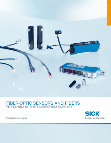 SICK Fiber-optic sensors and fibers: Product Information | Manualzz