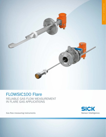 Sick FLOWSIC100 Flare Massflow measuring devices Product information ...