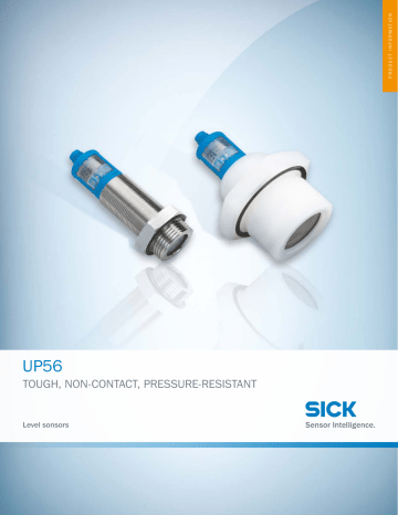 Sick UP56 Ultrasonic Level Sensor Product information | Manualzz