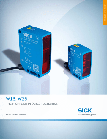 Sick W16, W26 Product information | Manualzz