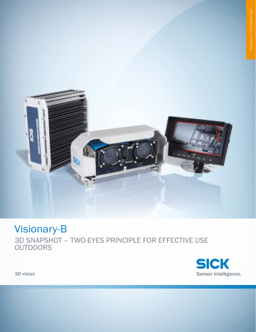 Sick Visionary-B 3D vision Product information | Manualzz