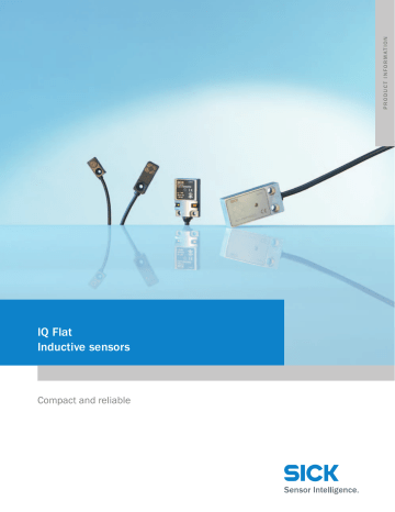 Sick IQ Flat Inductive Sensors Product information | Manualzz