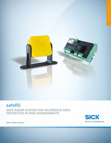 Sick safeRS Safe radar sensors Product information | Manualzz