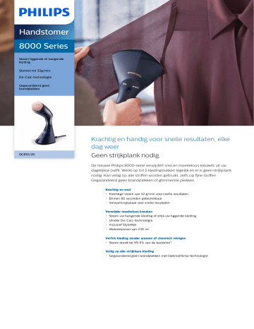 Philips GC810/20 8000 Series Handstomer Productdataset | Manualzz