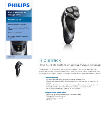 Philips PT920/19 Shaver series 5000 PowerTouch Rasoir électrique à sec ...