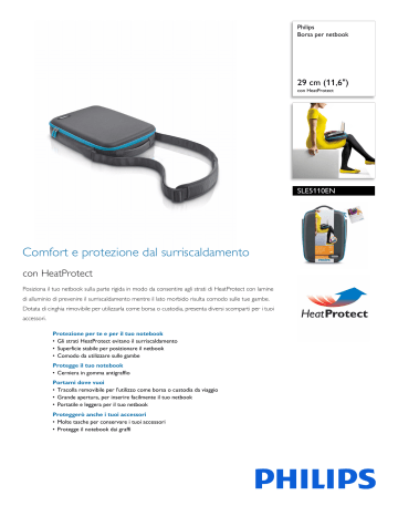 Philips SLE5110EN/10 Borsa per netbook Scheda tecnica del prodotto ...
