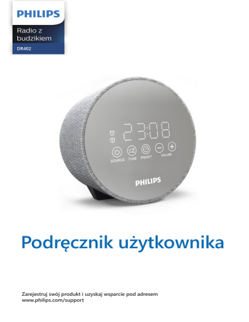 Philips TADR402/12 Radiobudzik Instrukcja obsługi | Manualzz