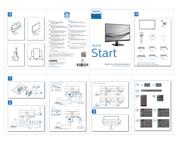 Philips 276B1/00 LCD monitor with USB-C Dock Quick Start Guide | Manualzz