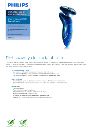 Philips RQ1150/16 Shaver series 7000 SensoTouch Afeitadora eléctrica ...