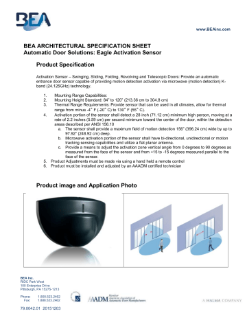 BEA Eagle Family Specification Sheet | Manualzz