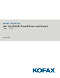 Kofax MarkView 10.2.0 - Specification, Administrator's Guide, User guide