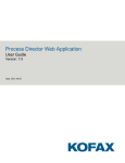 Kofax Process Director User Guide | AI Chat | Manualzz