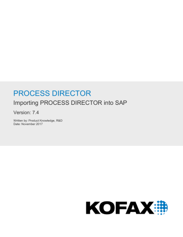 Kofax Process Director AP 7.9 Guide | Manualzz