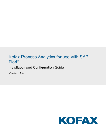 Kofax Process Director AP 7.9 Configuration Guide | Manualzz