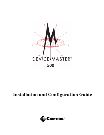 Comtrol DeviceMaster 500 Installation and Configuration Guide | Manualzz