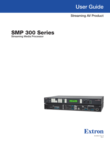 Extron SMP 351 User guide | Manualzz