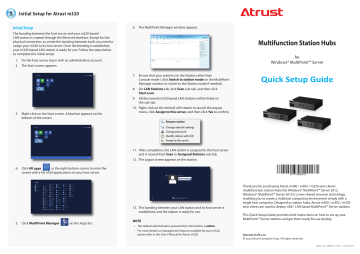 Atrust m300 Setup Manual | Manualzz