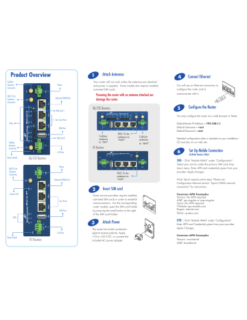 B&B Spectre LTE Quick Start Manual | Manualzz