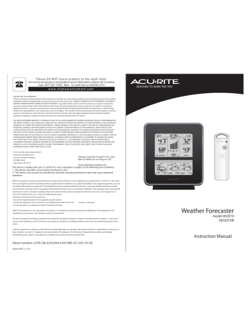 ACU-RITE 02010 Instruction Manual | Manualzz