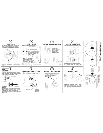 Allegion Falcon S Series How To Install | Manualzz