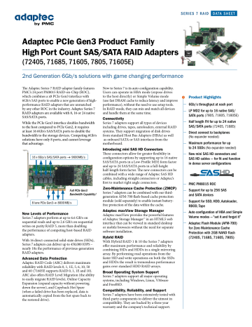 Adaptec 7805 Datasheet | Manualzz
