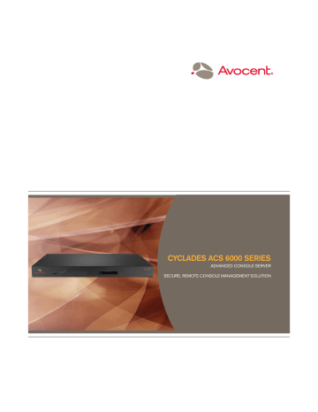 Avocent ACS6032 Brochure | Manualzz