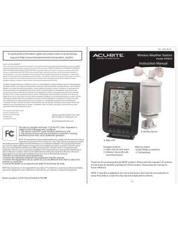 ACU-RITE 00634 Instruction Manual | Manualzz