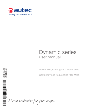 AUTEC Dynamic Series User Manual | Manualzz