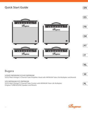 Bugera V22 INFINIUM, V22HD INFINIUM, V55HD INFINIUM, V55 INFINIUM, V5 ...