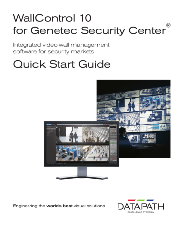 Datapath WallControl 10 for Genetec Quick Start Guide | Manualzz