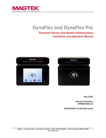 Magtek DynaFlex Family Installation and Operation Manual | Manualzz