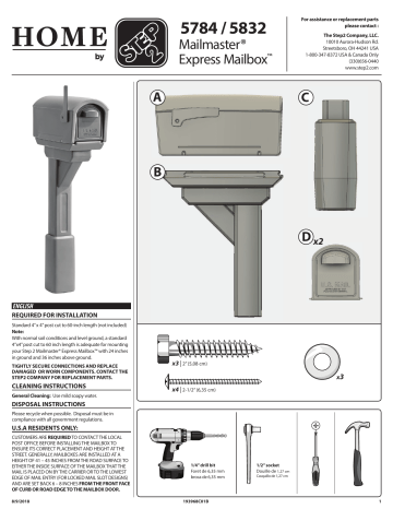 Step2 MailMaster® Express Mailbox™ Assembly Instructions | Manualzz