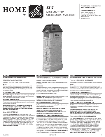 Step2 MailMaster® StoreMore Mailbox™ Assembly Instructions | Manualzz